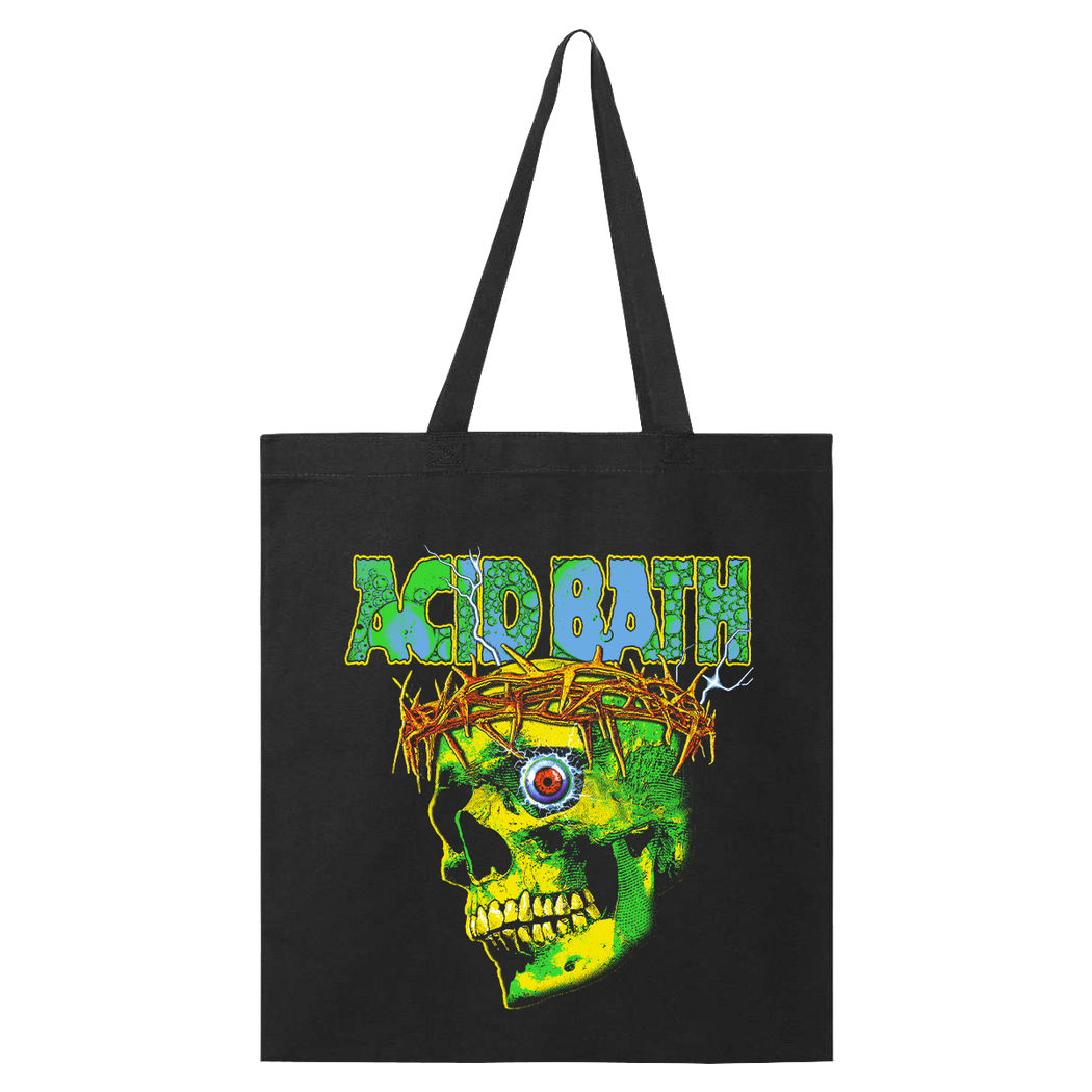 Crown Skull Tote Bag – Acid Bath